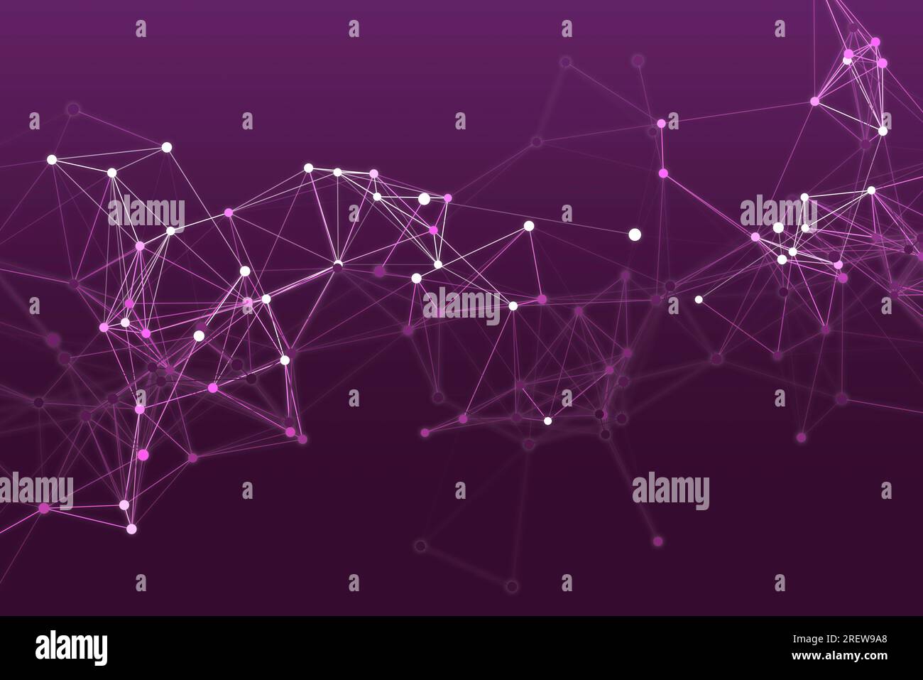 A constellation of dots, resembling stars or data points, intersects ...