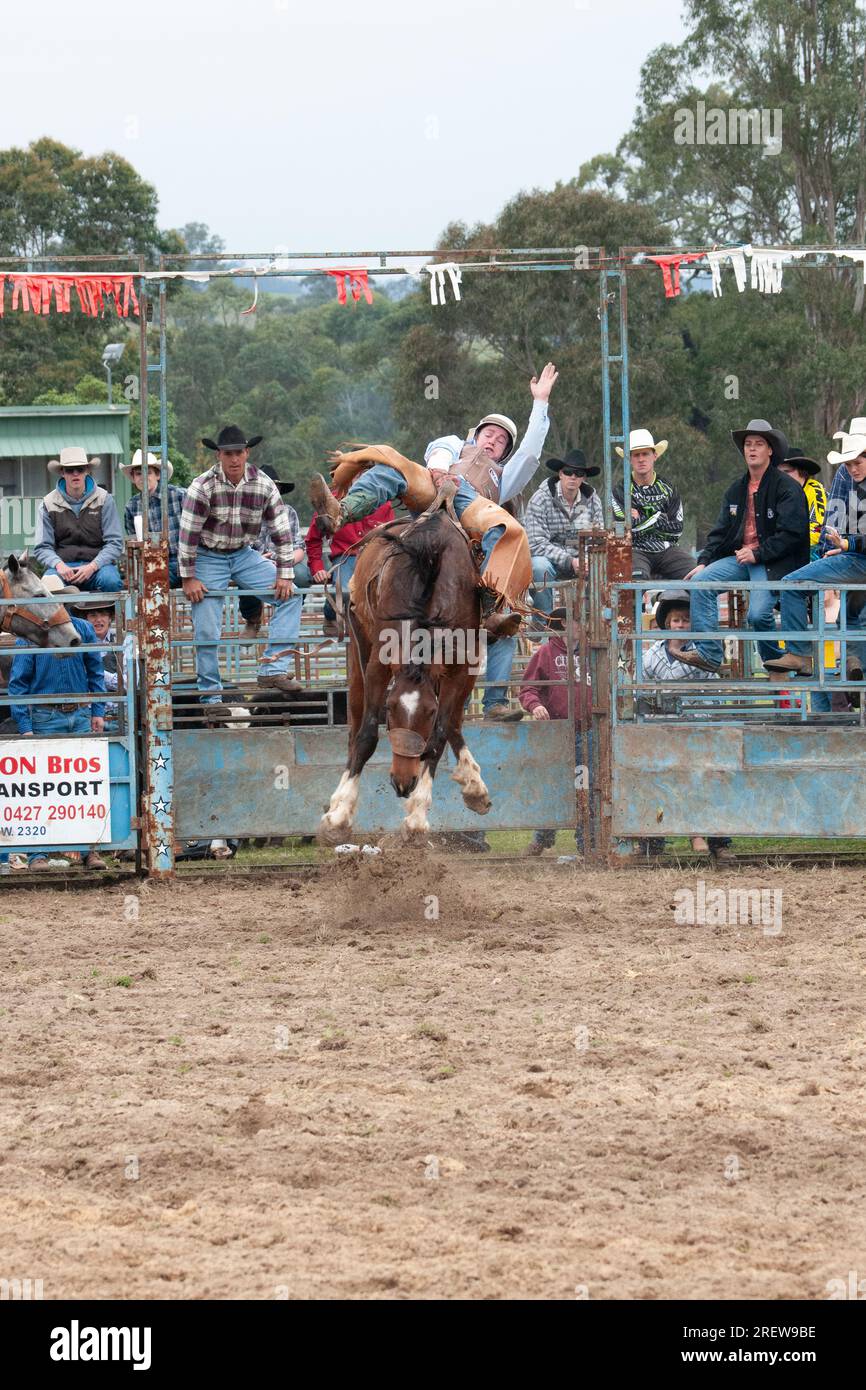 Photos of men, women and kids competing in the gresford rodeo riding ...