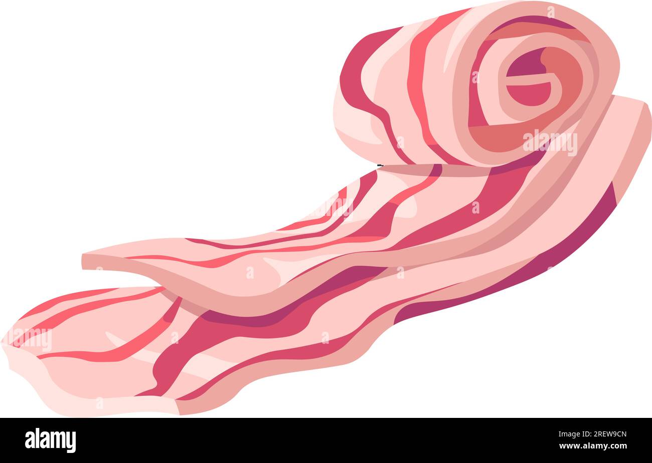 Crispy sliced bacon Stock Vector Images - Alamy