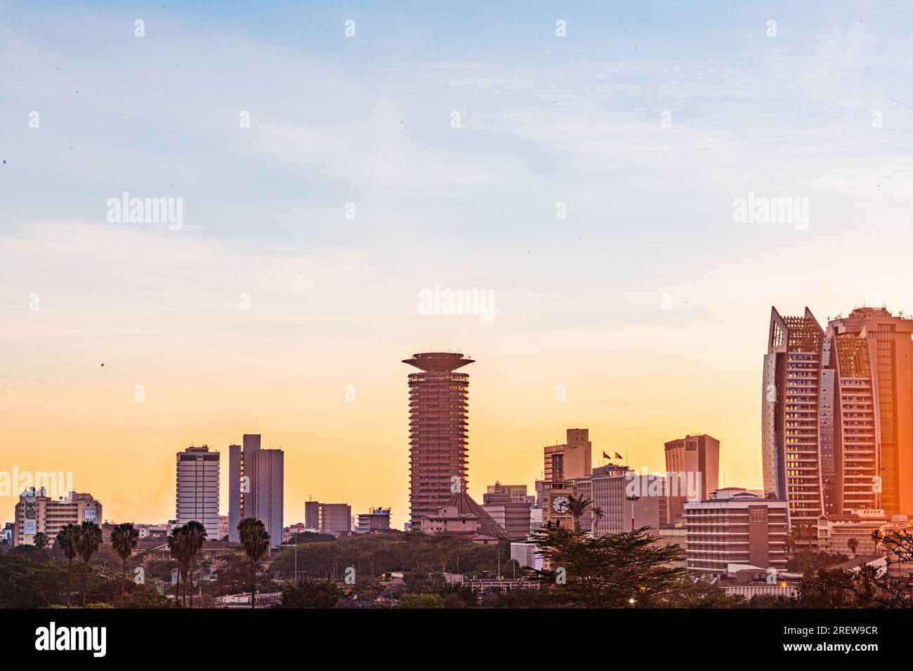 Nairobi Cityscape Capital City Of Kenya Modern Skyscrapers Skyline ...