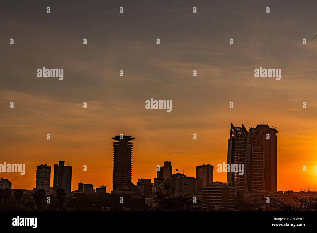 Nairobi Cityscape Capital City Of Kenya Modern Skyscrapers Skyline ...