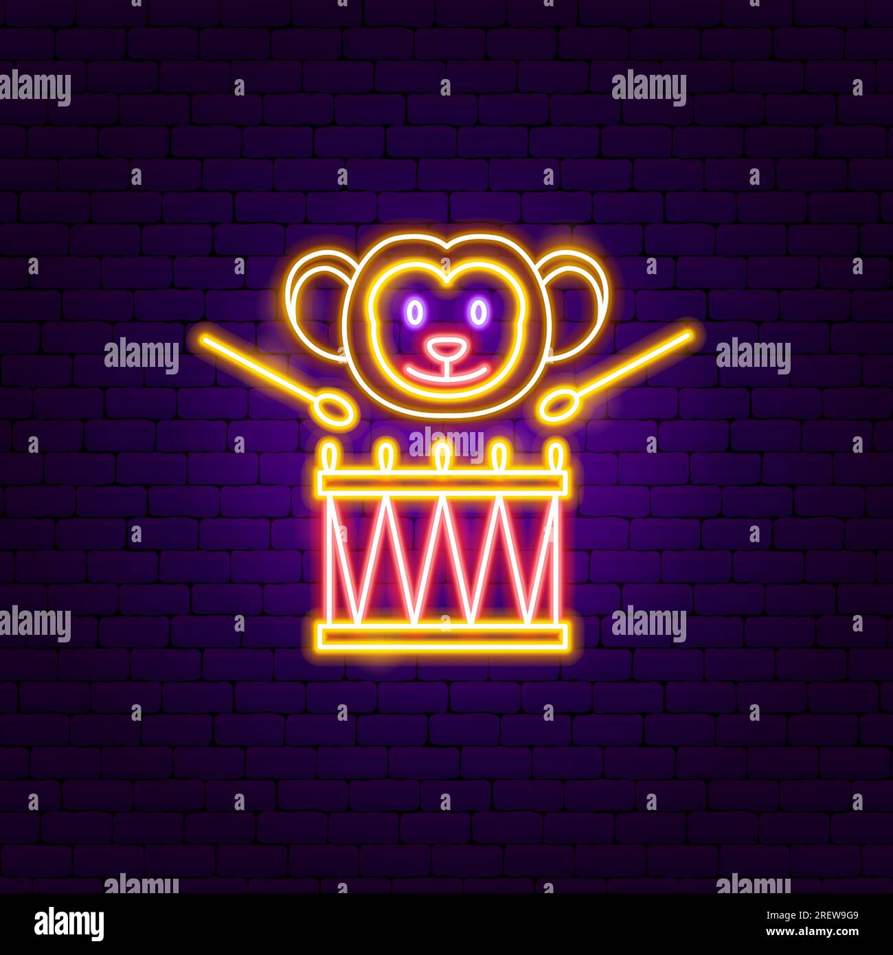 The monkey band Stock Vector Images - Alamy