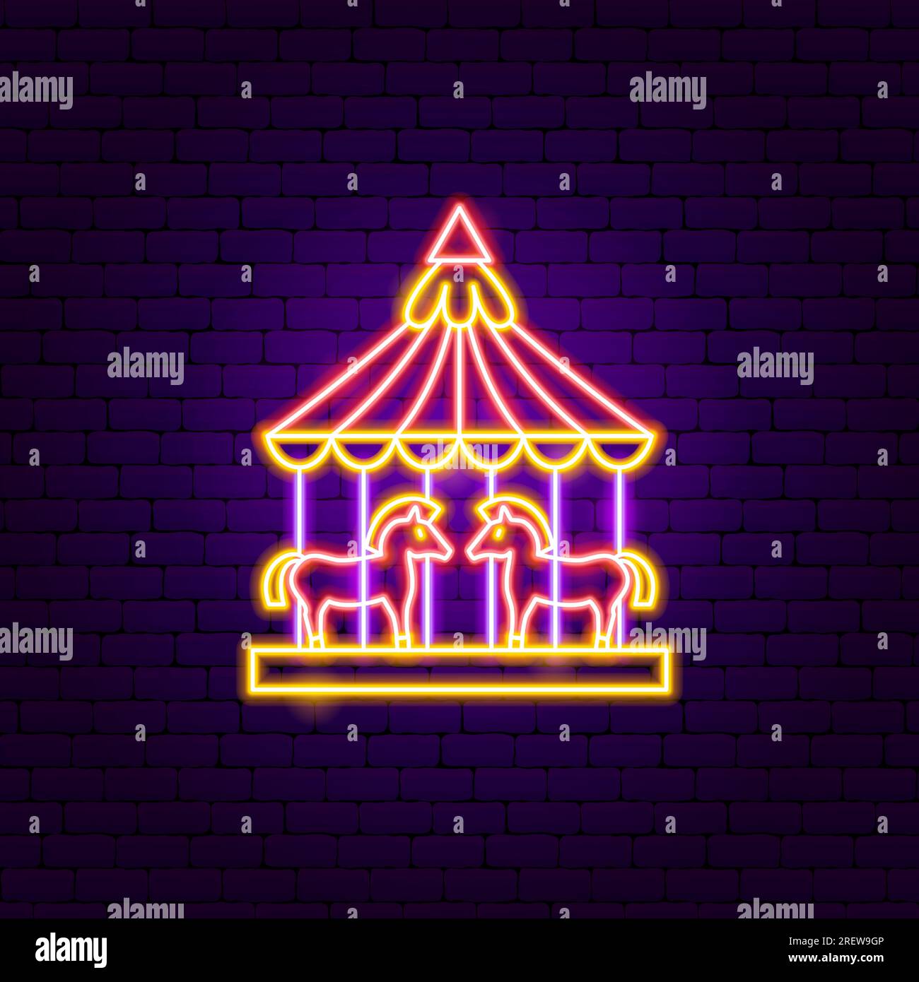 Merry go round horses Stock Vector Images - Alamy