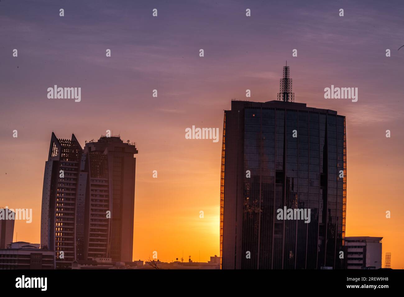 Nairobi Cityscape Capital City Of Kenya Modern Skyscrapers Skyline ...