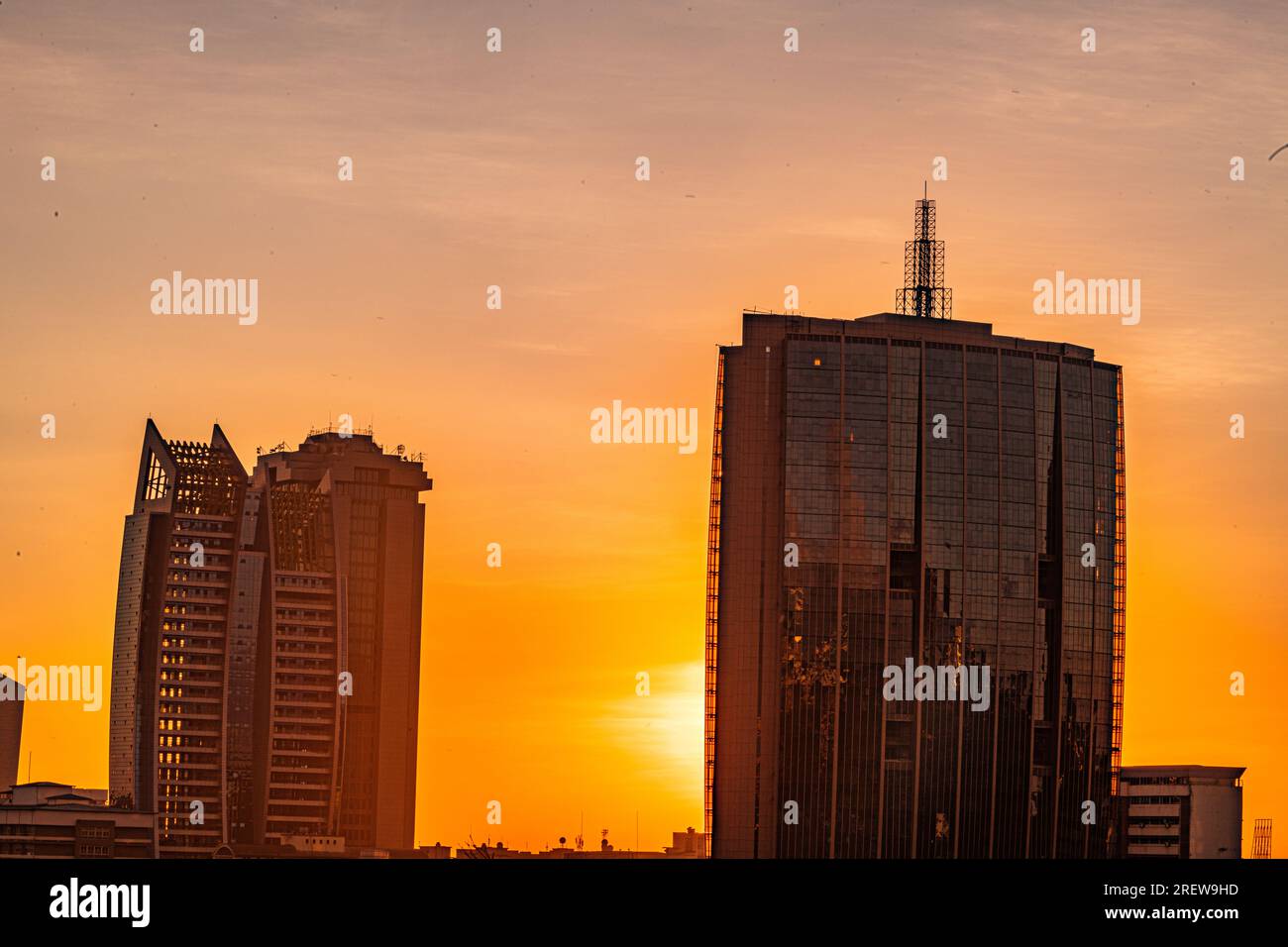 Nairobi Cityscape Capital City Of Kenya Modern Skyscrapers Skyline ...