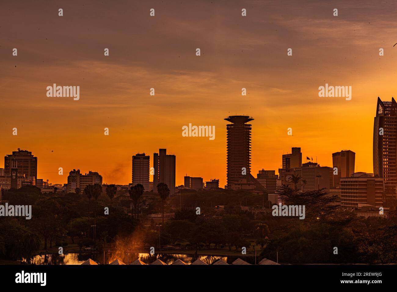 Nairobi Cityscape Capital City Of Kenya Modern Skyscrapers Skyline ...