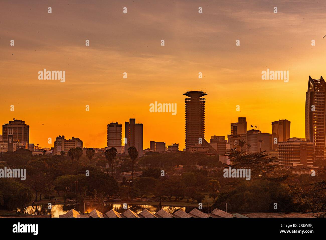 Nairobi Cityscape Capital City Of Kenya Modern Skyscrapers Skyline ...