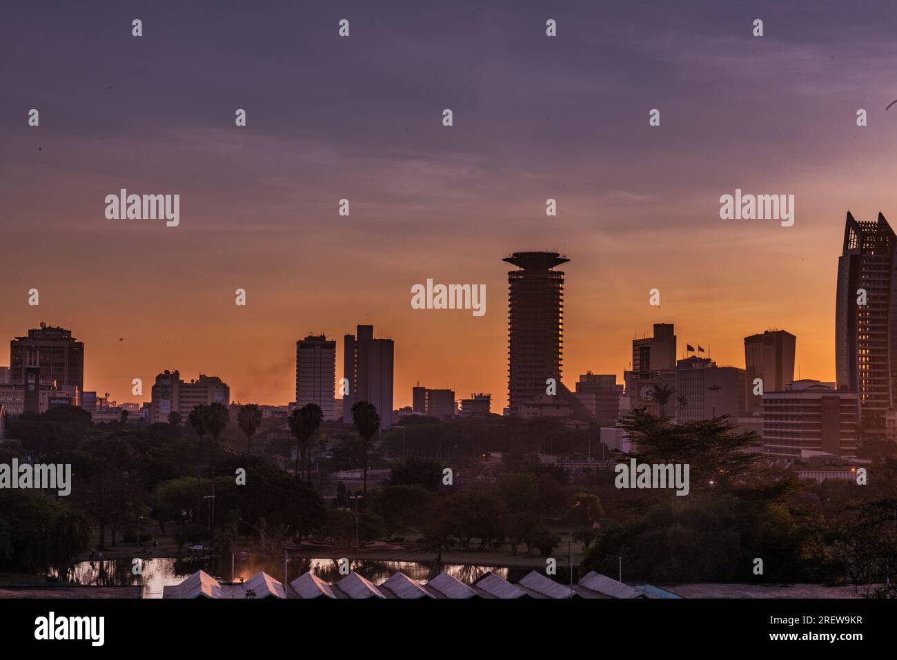 Nairobi Cityscape Capital City Of Kenya Modern Skyscrapers Skyline ...