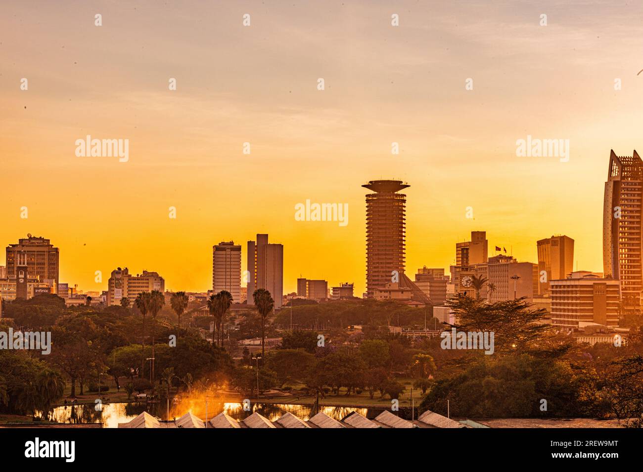 Nairobi Cityscape Capital City Of Kenya Modern Skyscrapers Skyline ...