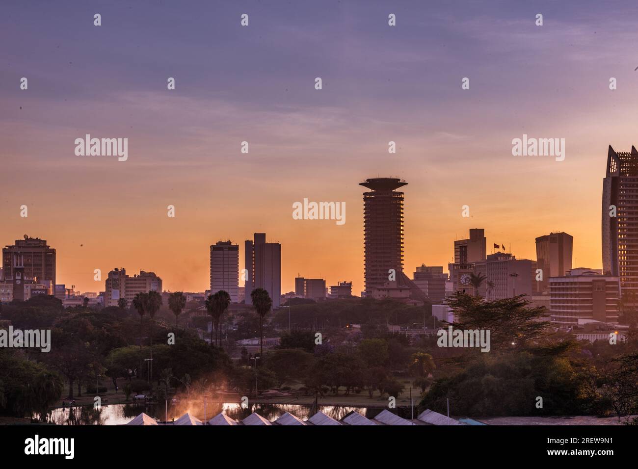 Nairobi Cityscape Capital City Of Kenya Modern Skyscrapers Skyline ...