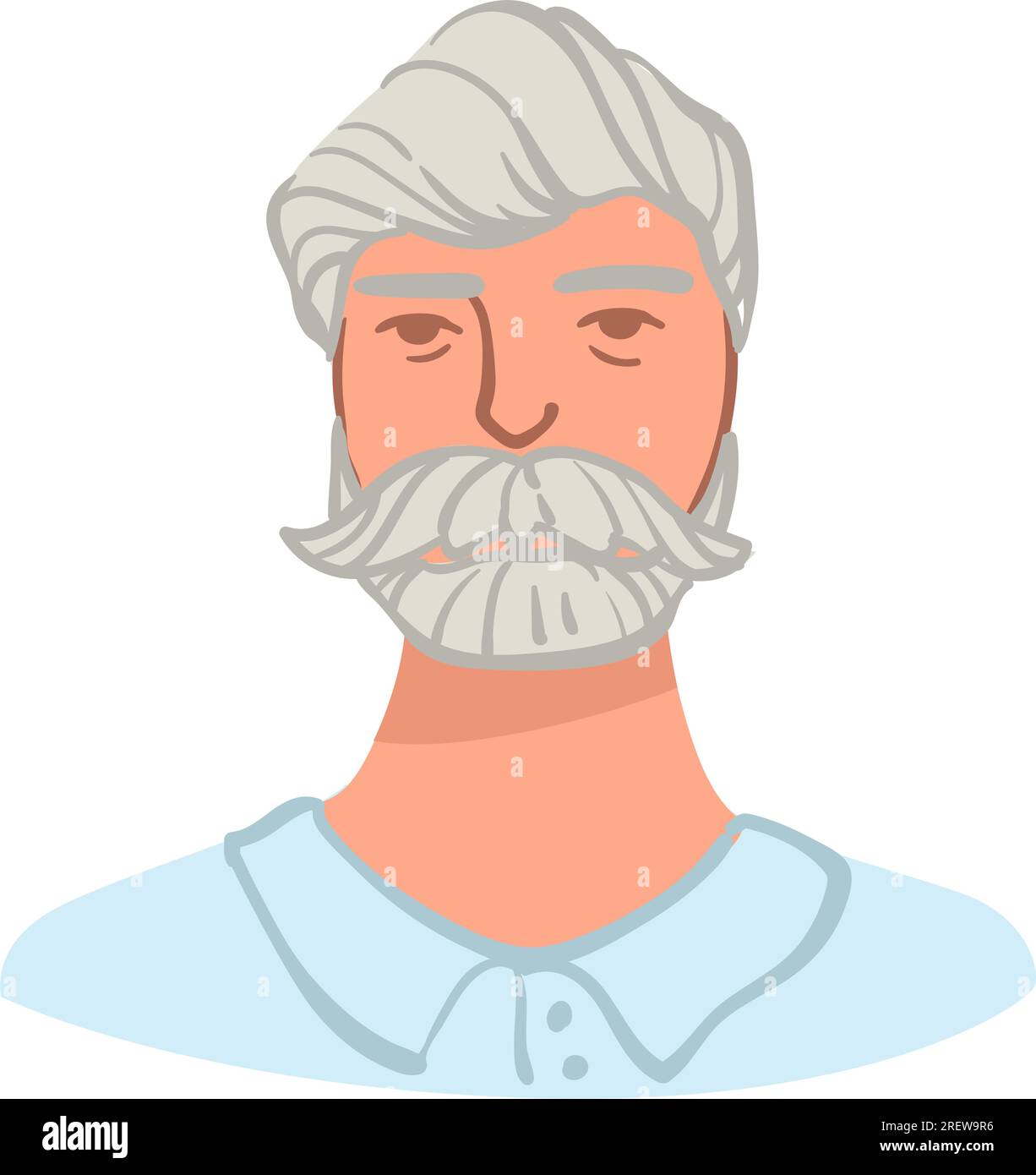 Old photo portrait elderly Stock Vector Images - Alamy