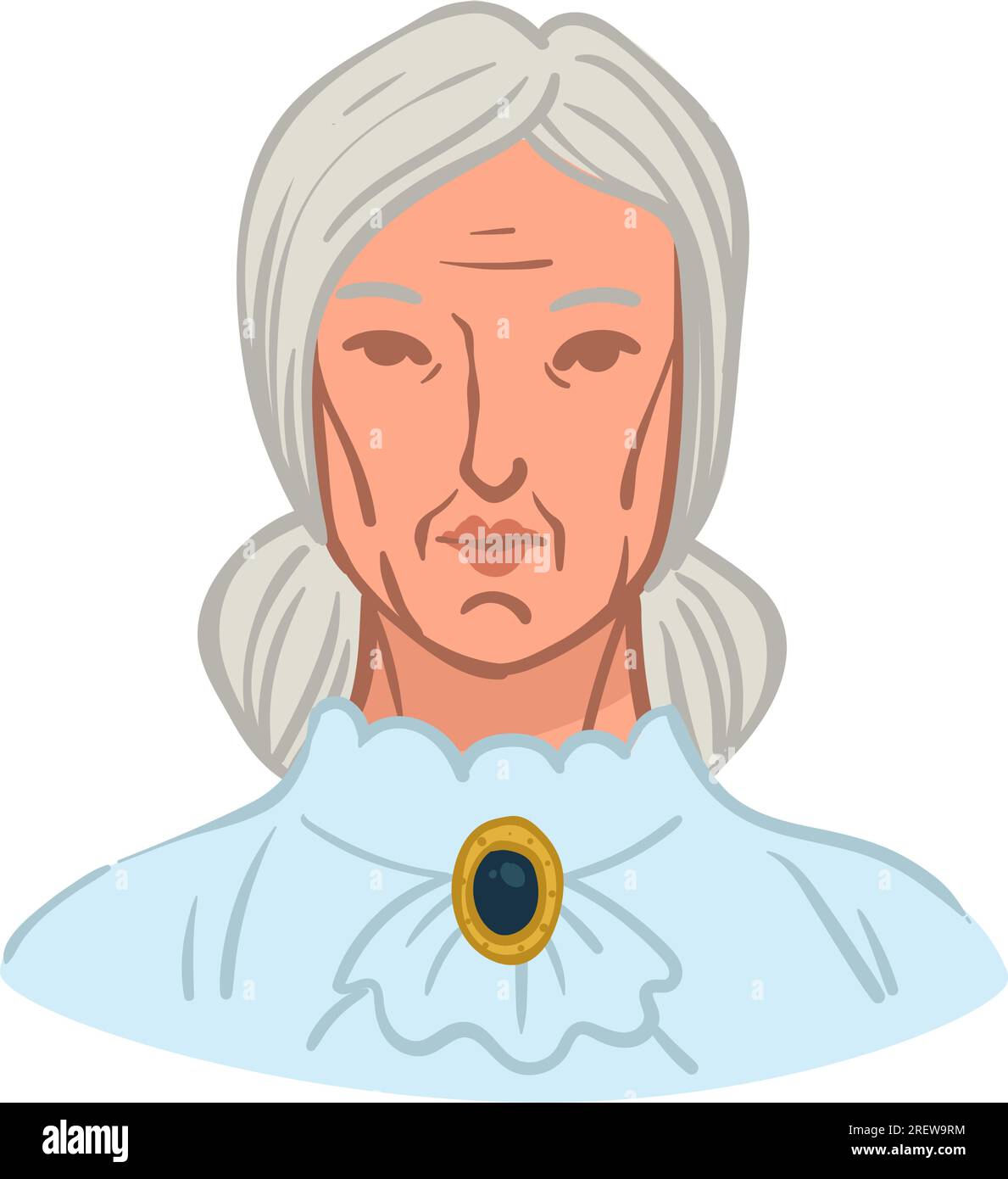 Elegant woman in old Stock Vector Images - Alamy