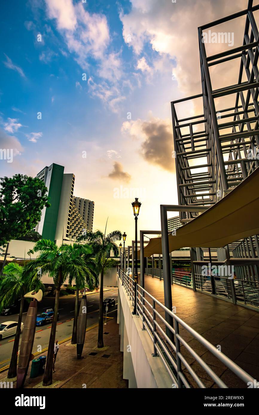 Pathway leading to Mandarin Oriental, Singapore. It is a five-star ...