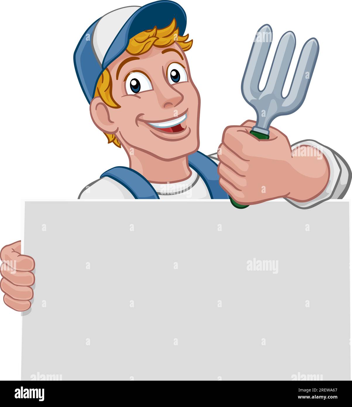 Cartoon illustration funny janitor man hi-res stock photography and ...