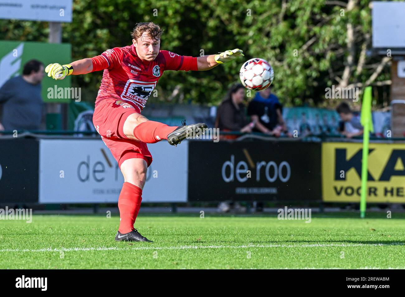 Deinze, Belgium. 29th July, 2023. goalkeeper Dimi Carré (1) of Sparta ...