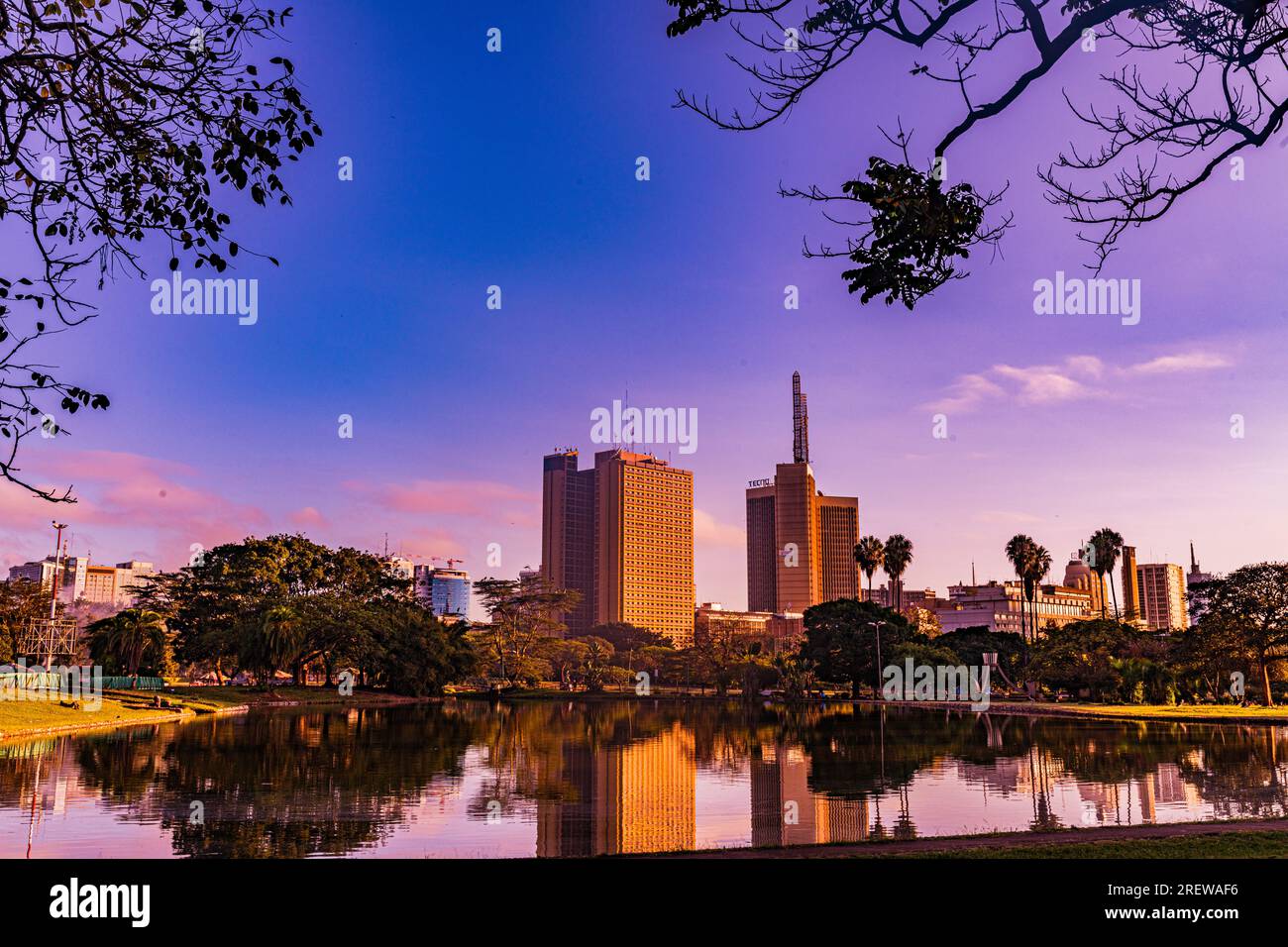 Nairobi Cityscape Capital City Of Kenya Modern Skyscrapers Skyline ...