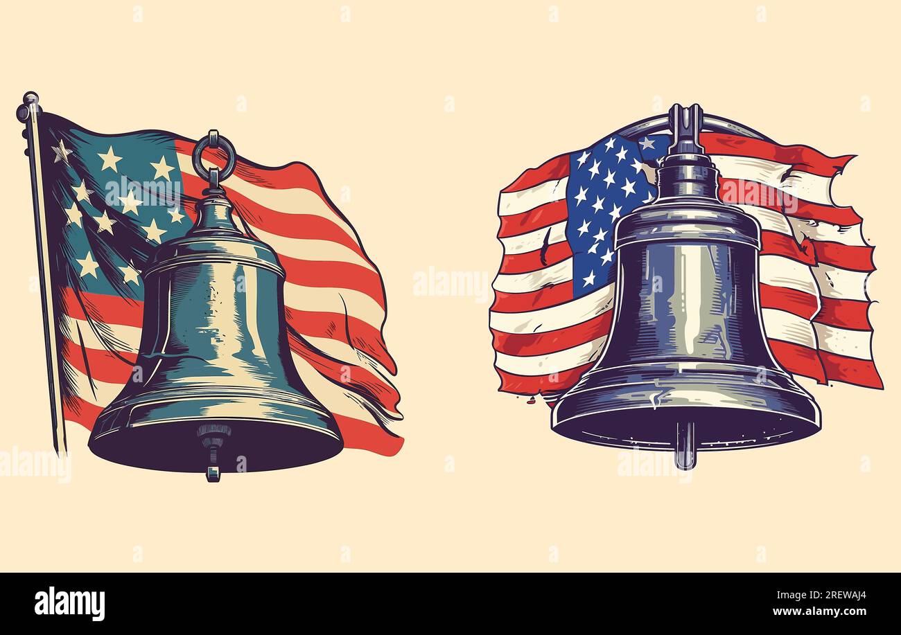 Bell flag Stock Vector Images - Alamy