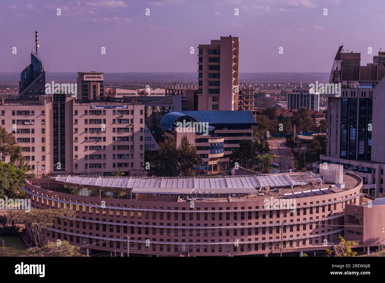 Nairobi Cityscape Capital City Of Kenya Modern Skyscrapers Skyline ...