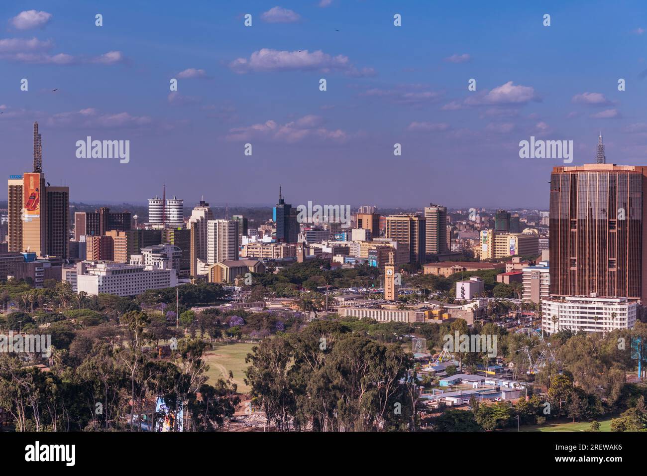 Nairobi Cityscape Capital City Of Kenya Modern Skyscrapers Skyline ...