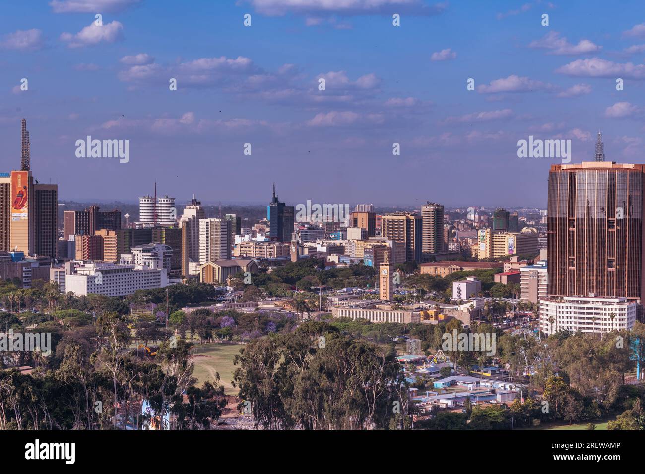 Nairobi Cityscape Capital City Of Kenya Modern Skyscrapers Skyline ...