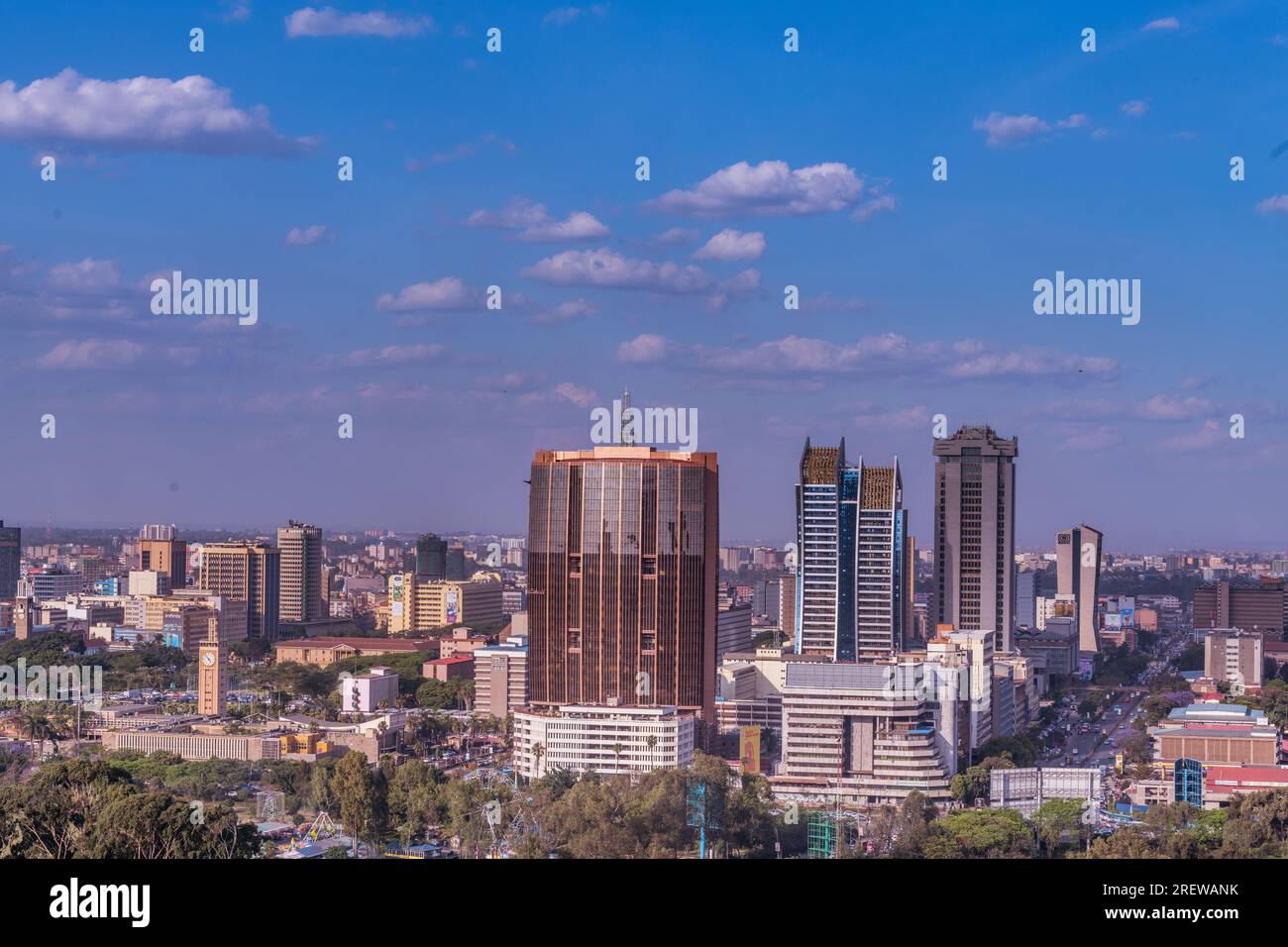 Nairobi Cityscape Capital City Of Kenya Modern Skyscrapers Skyline ...