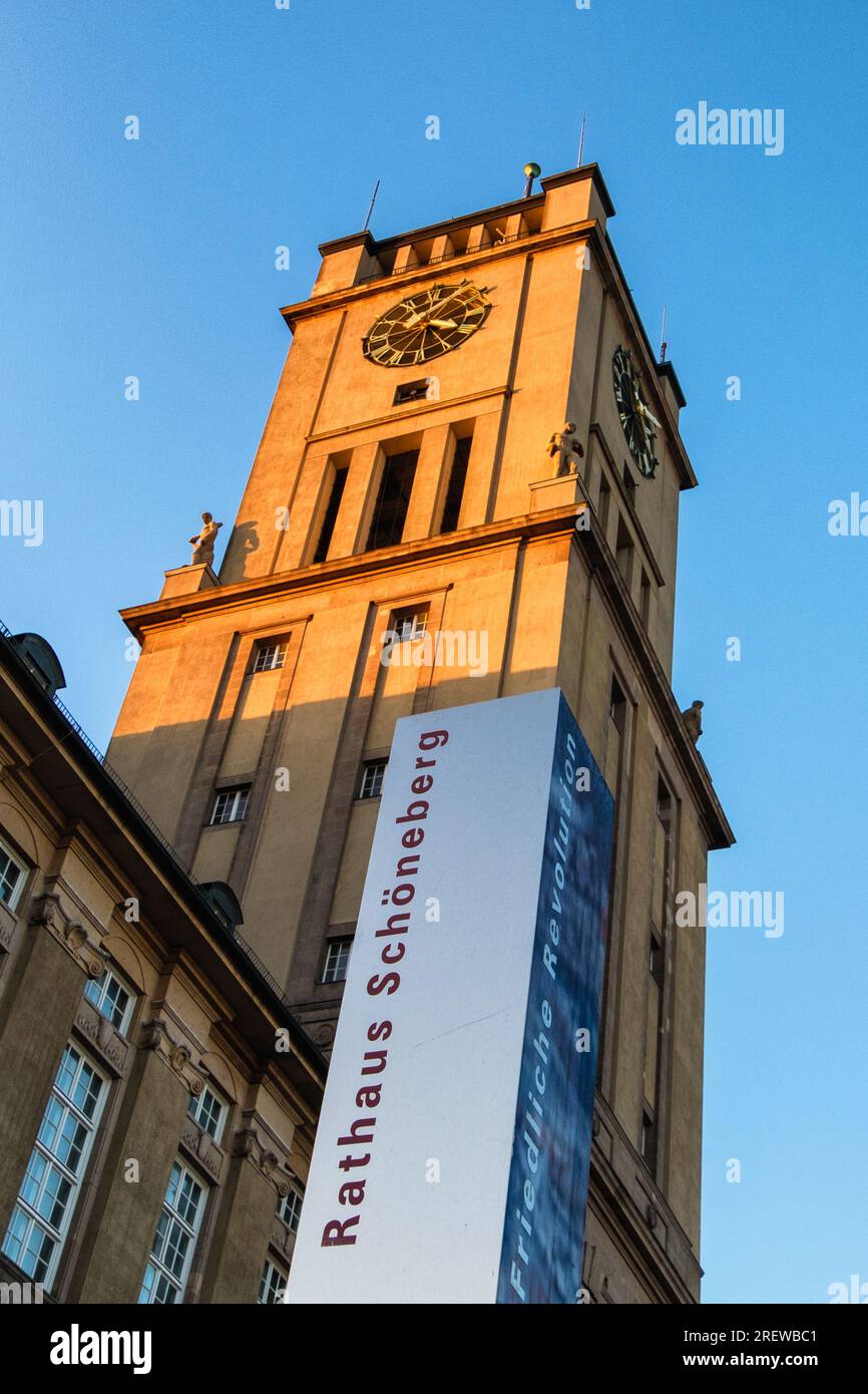 Schöneberg City Hall,Berlin Sandstone building with ionic columns ...