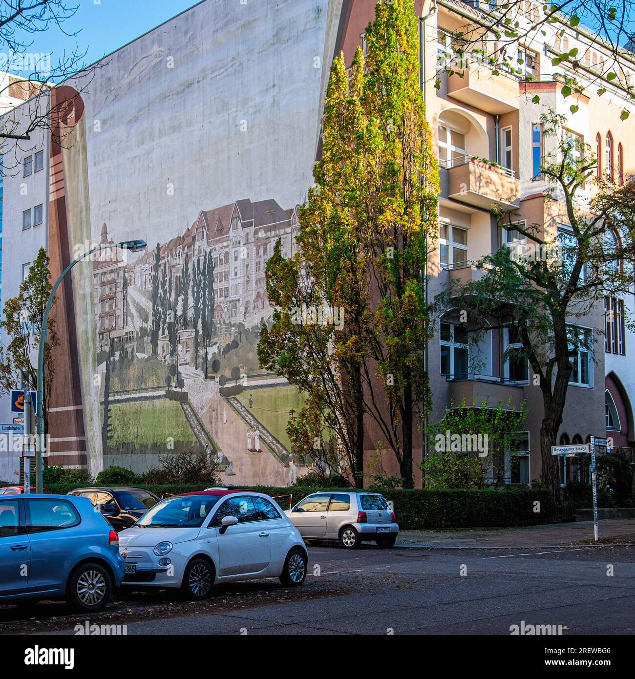 Old mural of bayerischer platz hi-res stock photography and images - Alamy