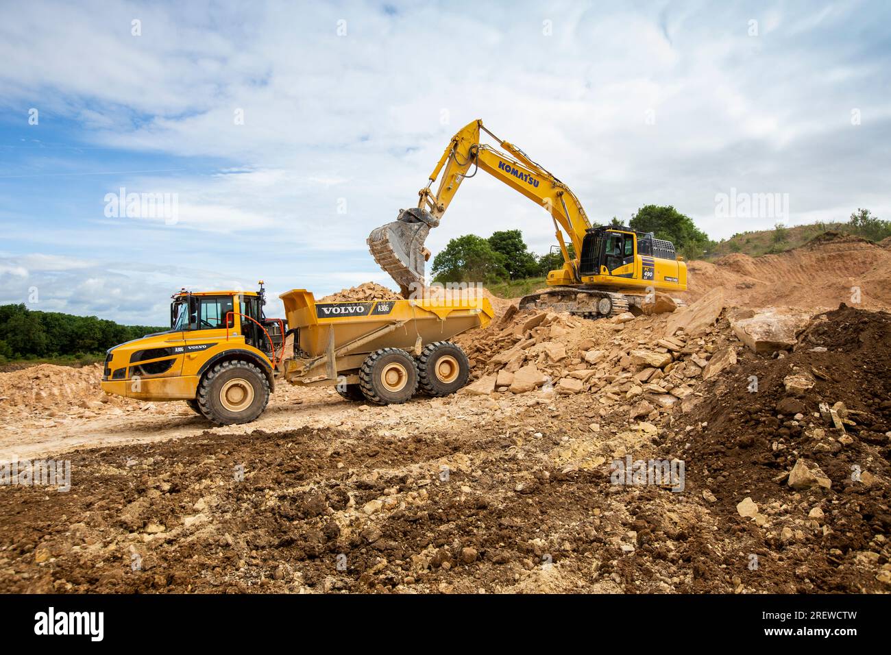 Komatsu grader hi-res stock photography and images - Alamy