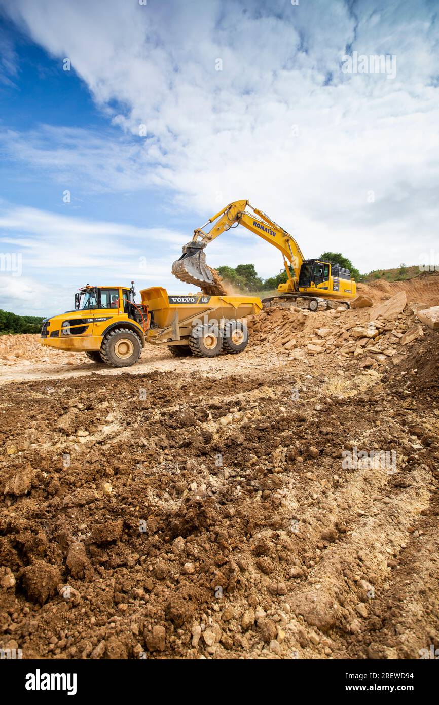 Komatsu grader hi-res stock photography and images - Alamy