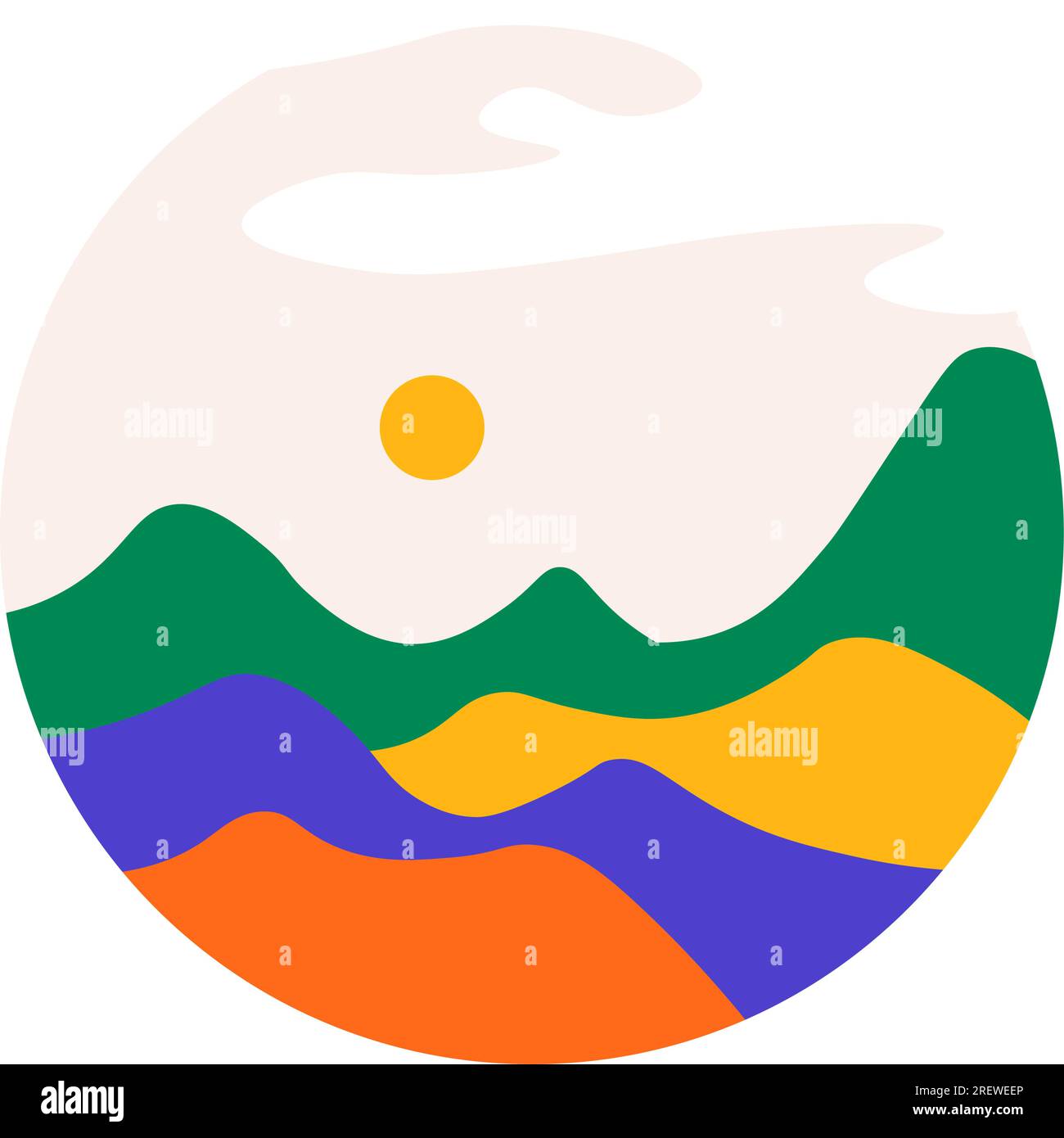 Sunlight hills Cut Out Stock Images & Pictures - Alamy