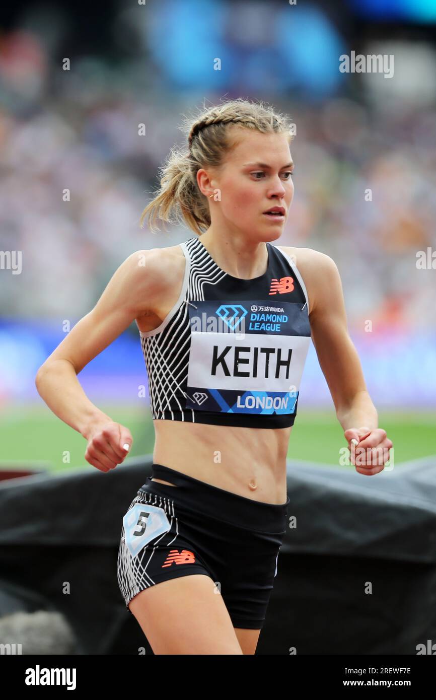Megan KEITH (Great Britain) competing in the Women's 5000m Final at the ...