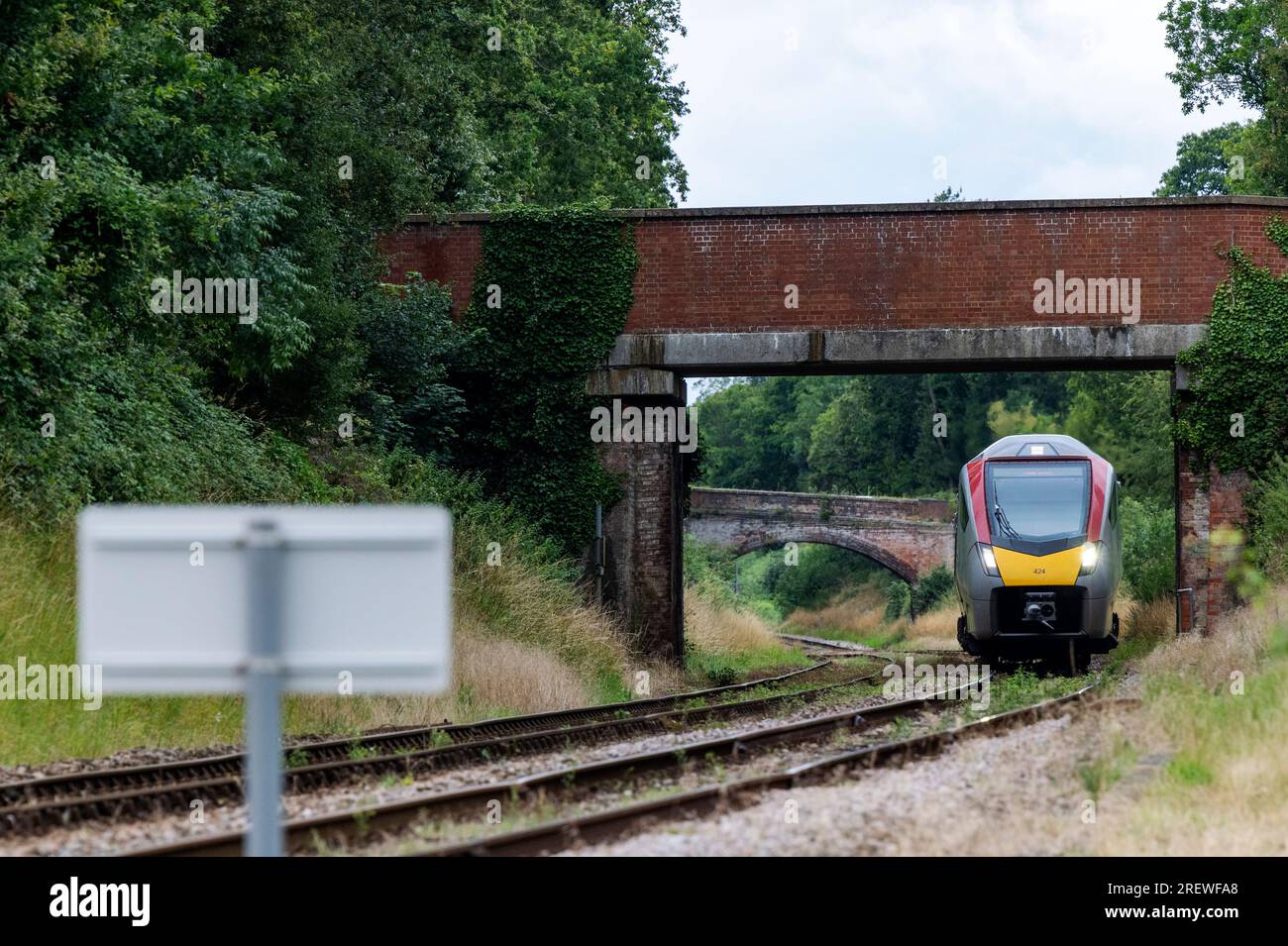 East Suffolk branch line Playford Stock Photo - Alamy