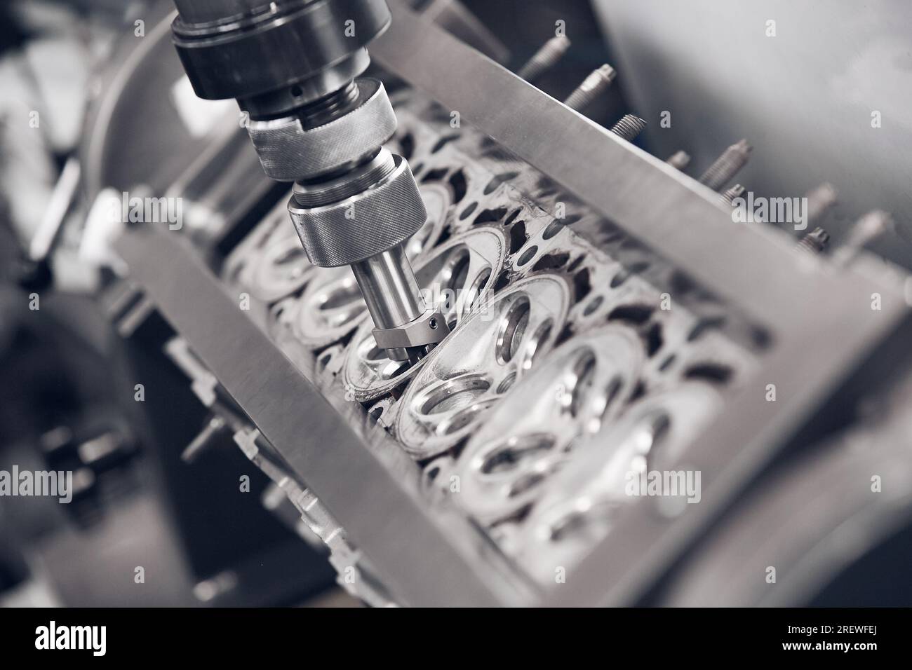 Restoration Of Engine Valves, close up Stock Photo - Alamy