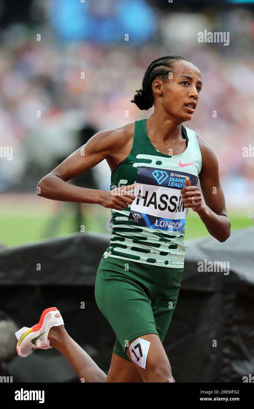 Sifan HASSAN (Netherlands, Holland) competing in the Women's 5000m ...