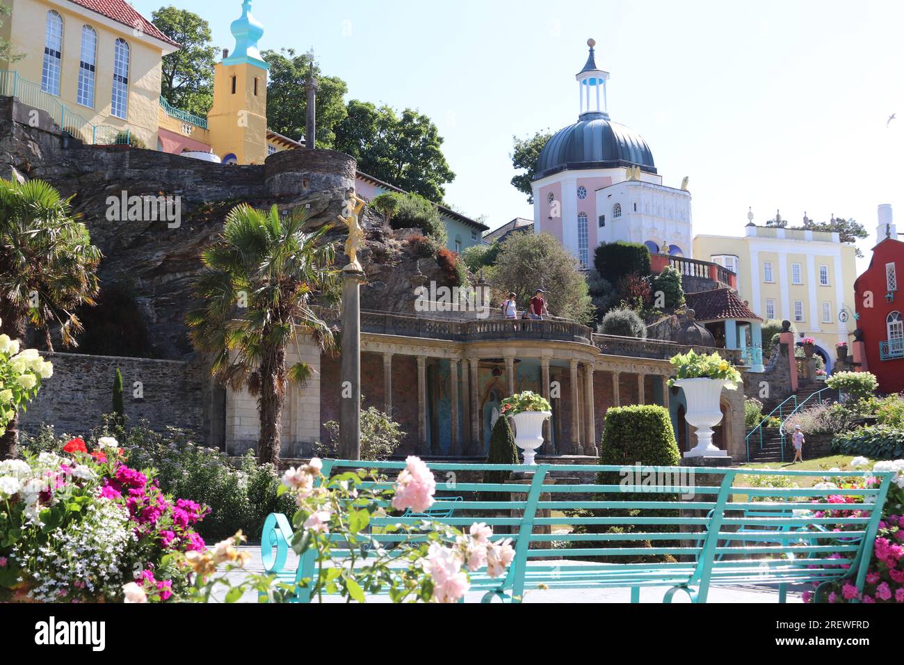 Portmeirion is a tourist village in Gwynedd North Wales Stock Photo - Alamy