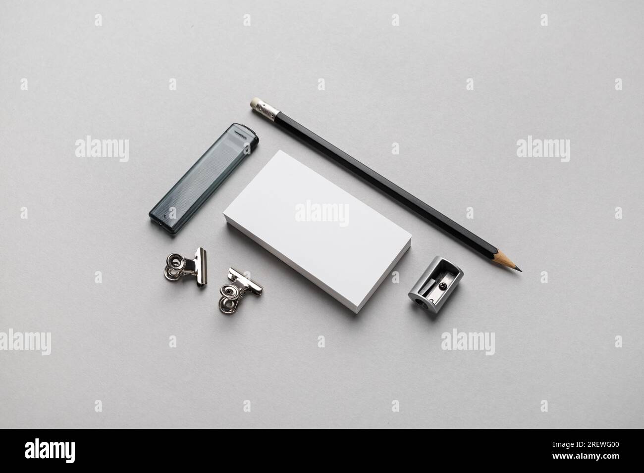 Blank branding stationery gray paper background. Responsive design ...