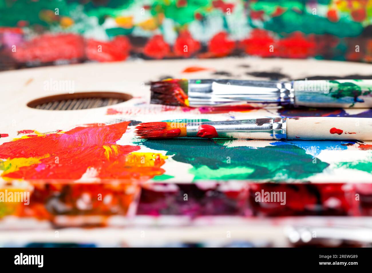 the creative process of drawing by using acrylic paint, acrylic paint ...