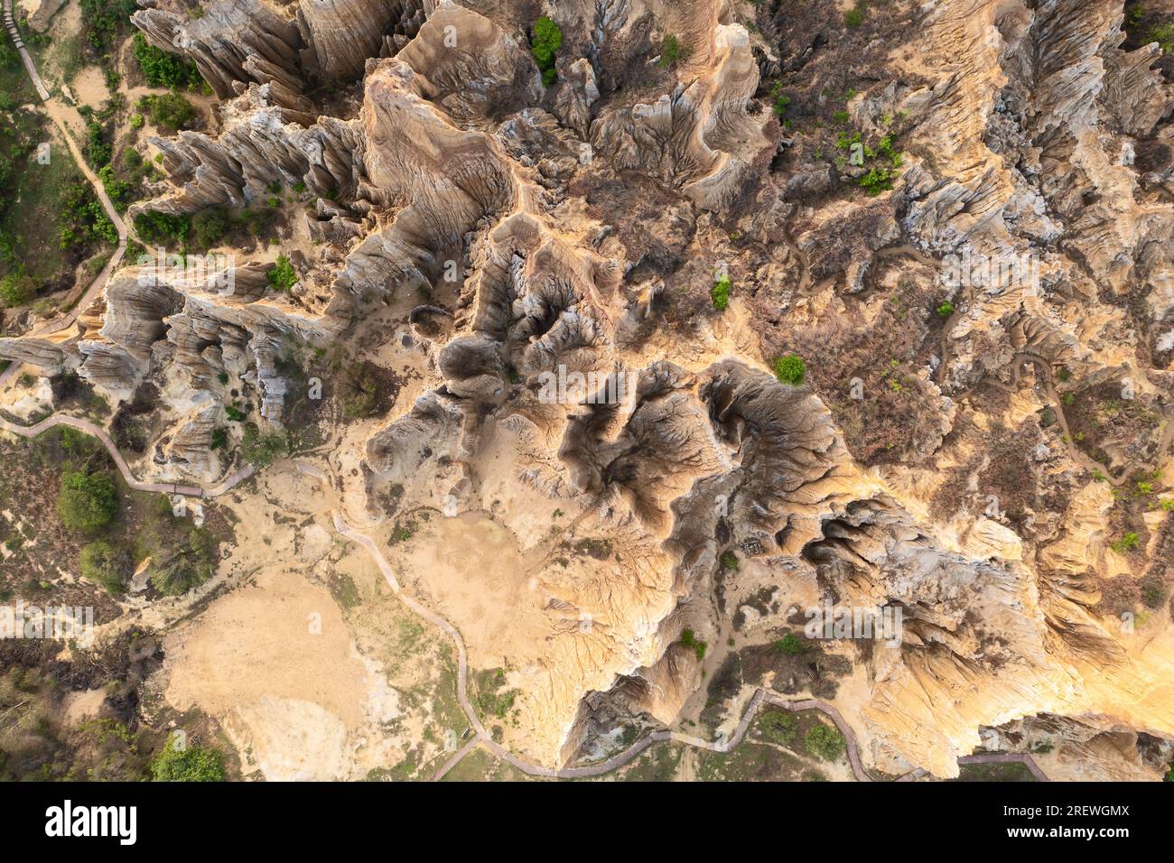 Flowing erosion landform. Photo in Yunnan, China Stock Photo - Alamy