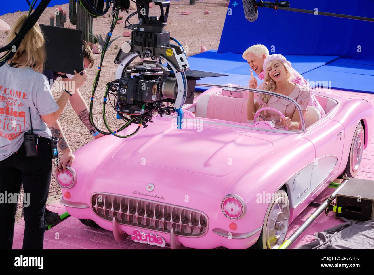 RYAN GOSLING and MARGOT ROBBIE in BARBIE (2023), directed by GRETA ...