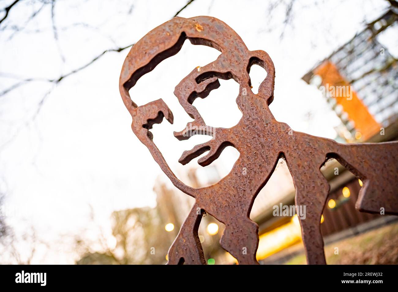 Alan Turing Sculpture Memorial, Paddington, London Stock Photo - Alamy