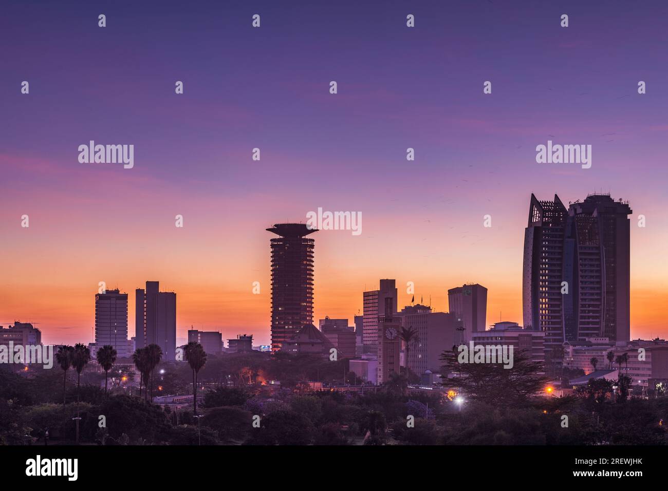 Nairobi Cityscape Capital City Of Kenya Modern Skyscrapers Skyline ...
