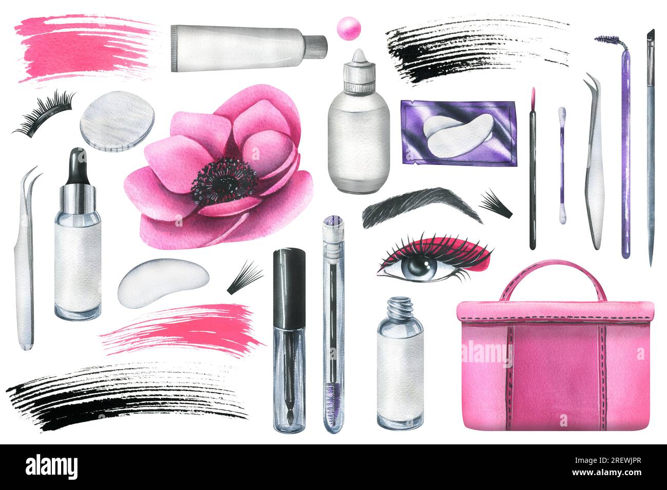 Cosmetics for the master of eyelash extension, a working tool for ...