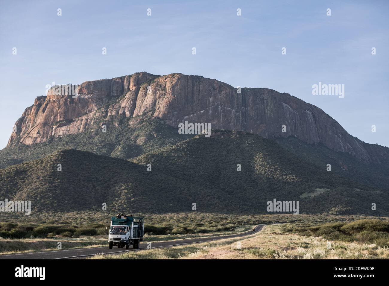Mt. Ololokwe Tourist attraction in Kenya Samburu Sacred Table Mountain ...