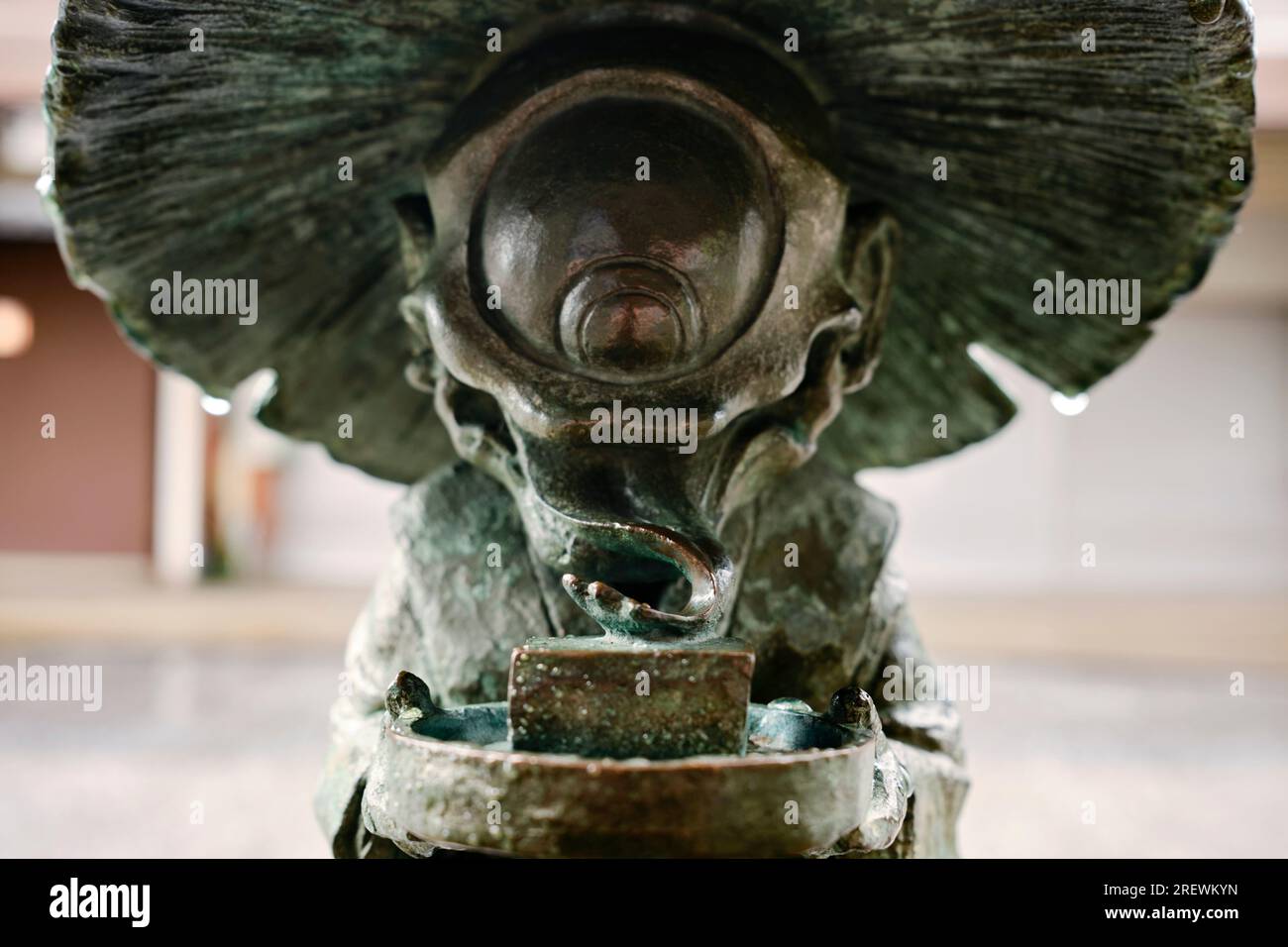 June 2023, Sakaiminato. Yokai (supernatural beings) statues from Mizuki ...