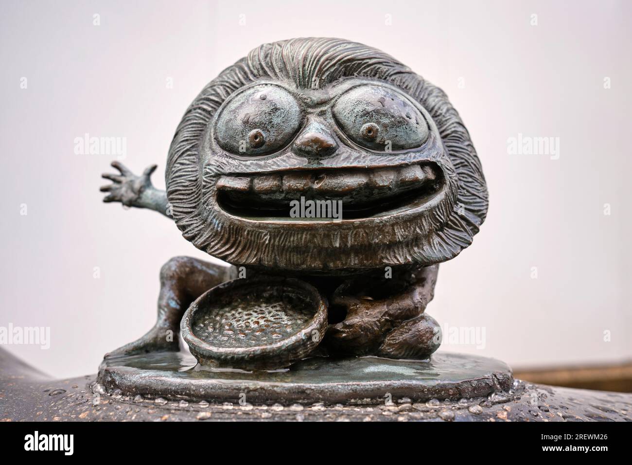June 2023, Sakaiminato. Yokai (supernatural beings) statues from Mizuki ...