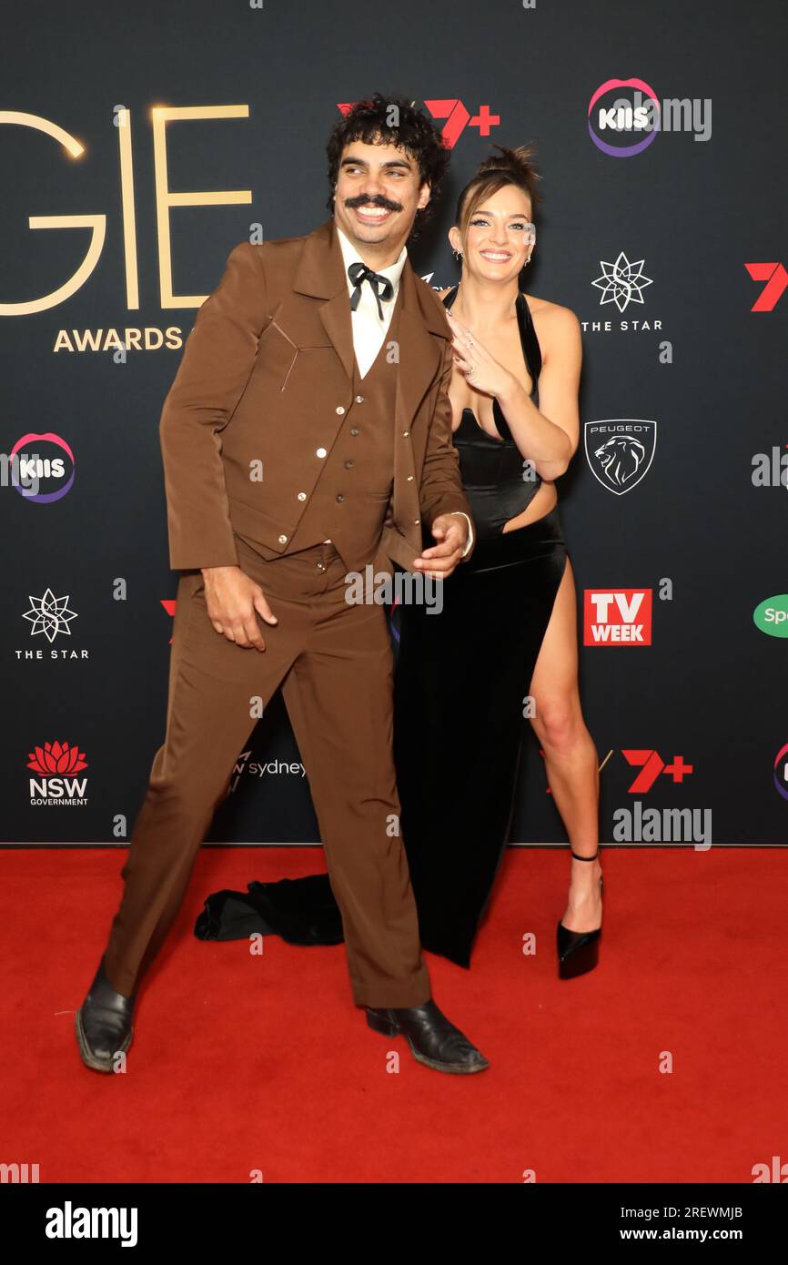 Sydney, Australia. 30th July 2023. Tony Armstrong and Abbie Chatfield ...