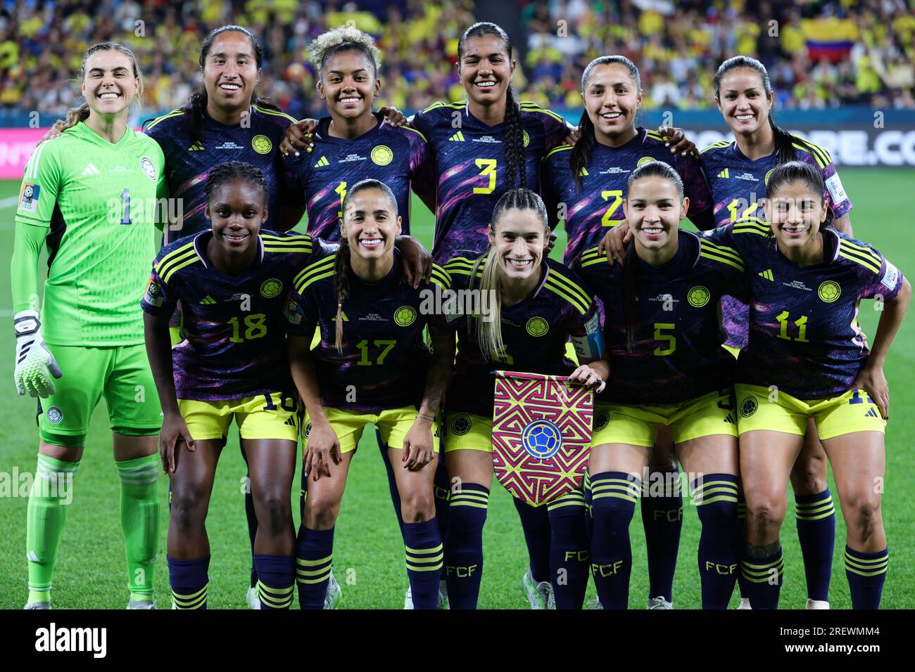Sydney, Australia. 30th July, 2023. Colombia team photo during the FIFA Women's World Cup 2023 ...