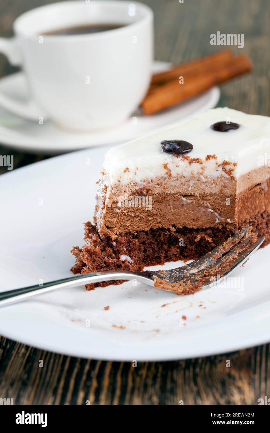 multi layer cake for dessert, a delicious piece of cake in which each ...