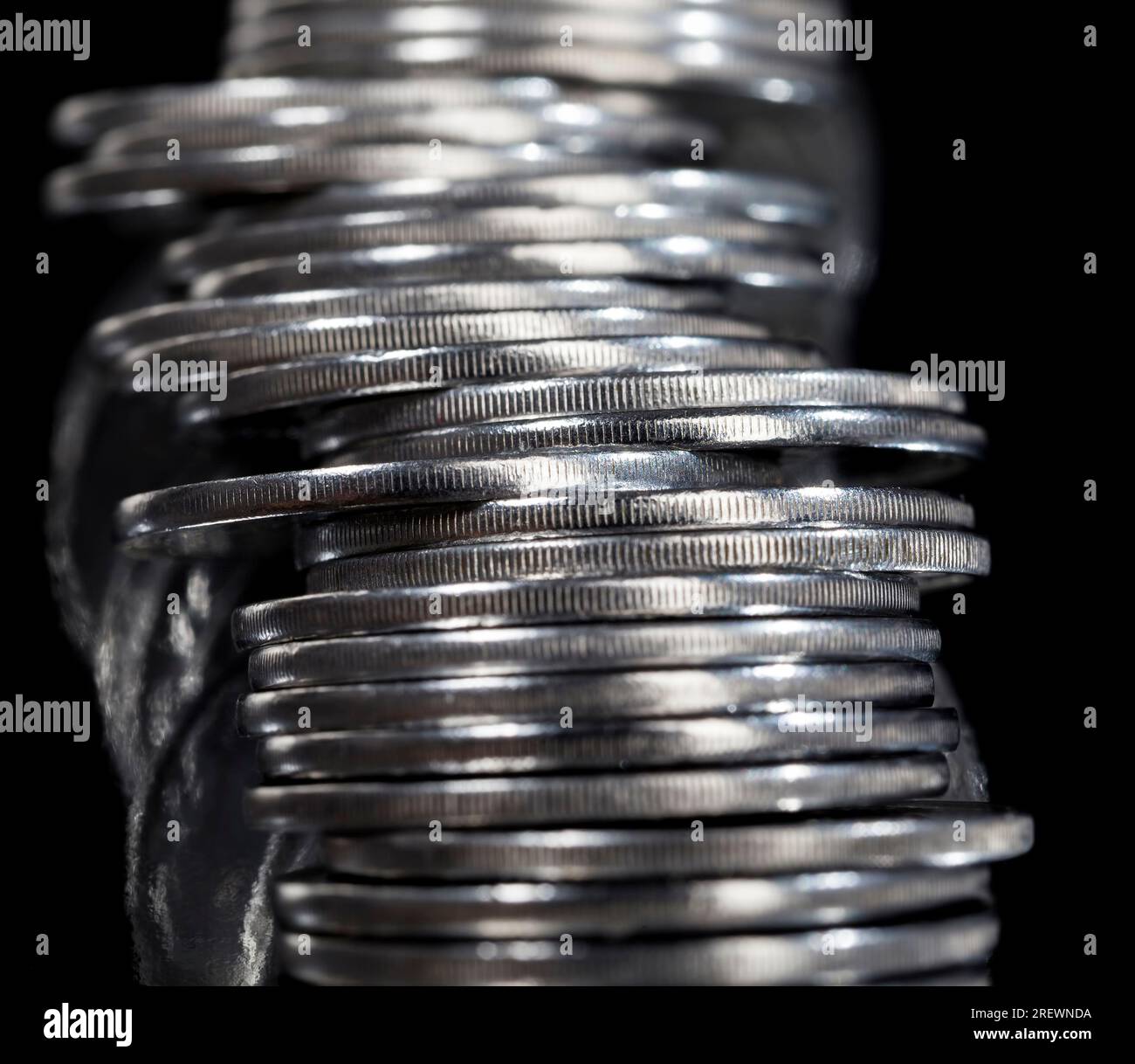 steel identical coins processed to give them a silvery hue, the coins ...