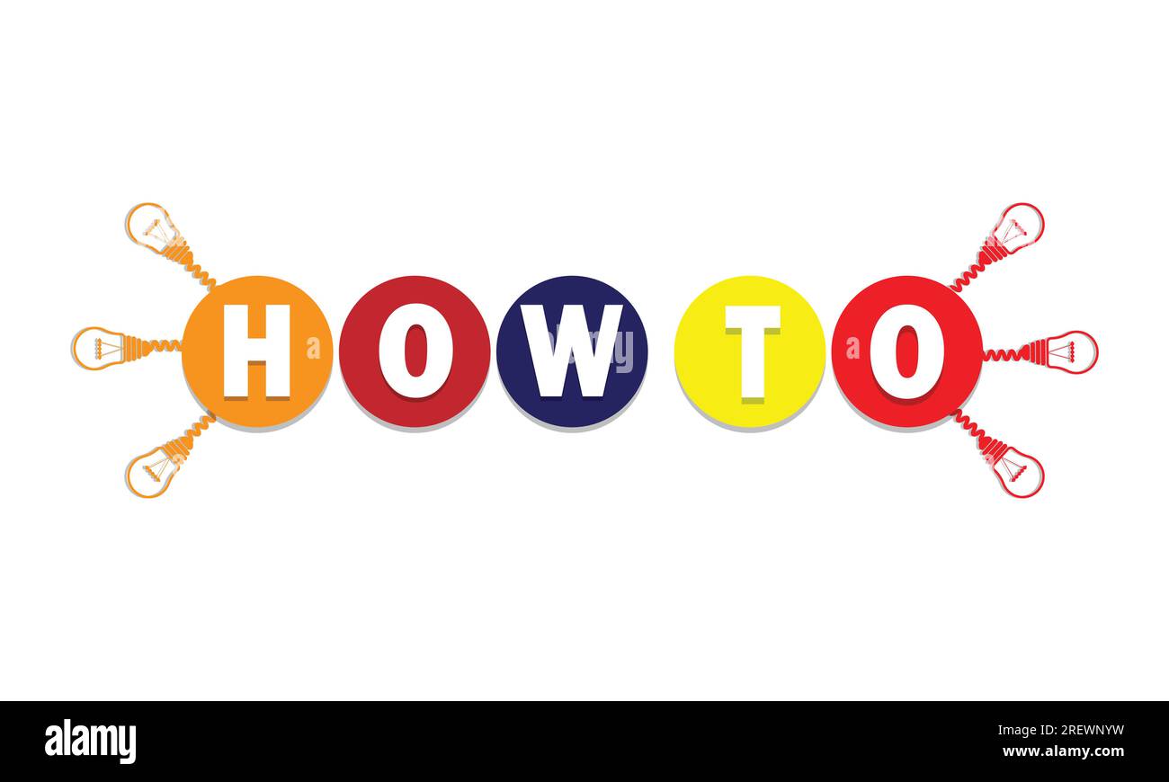 How to text on colorful round shapes. White background. Flat design ...